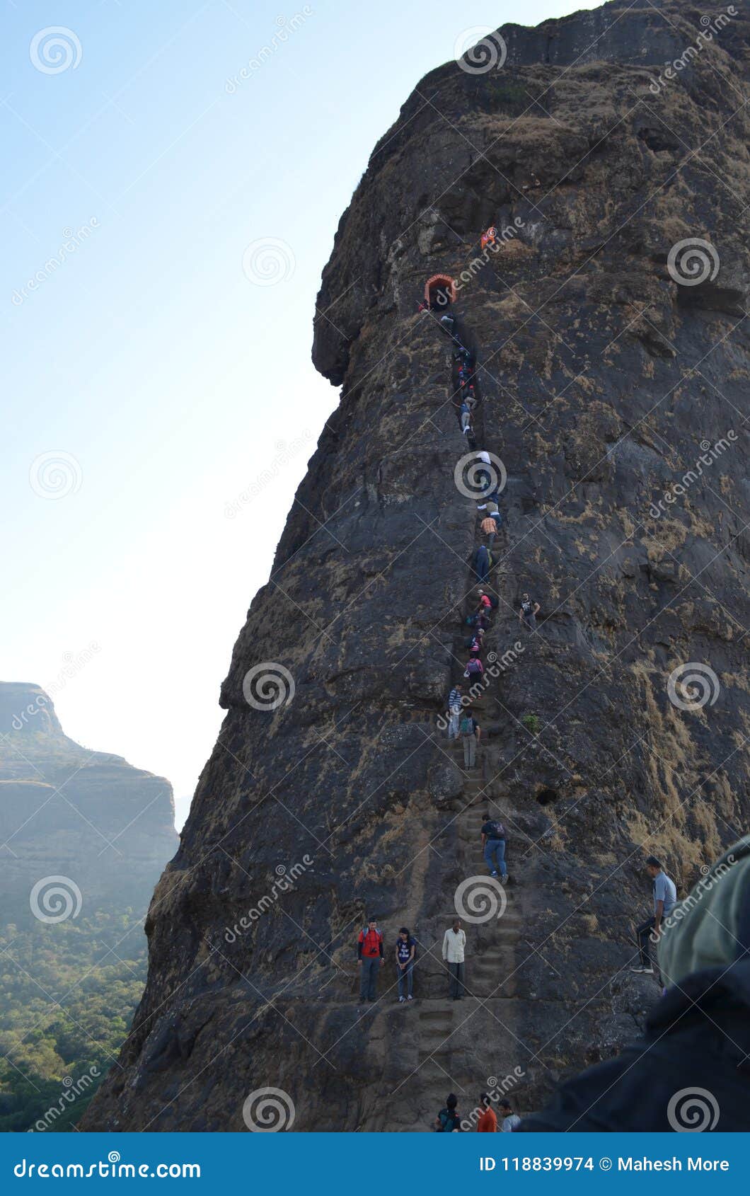 Harihar Fort | One of the Difficult Fort Editorial Stock Image - Image ...