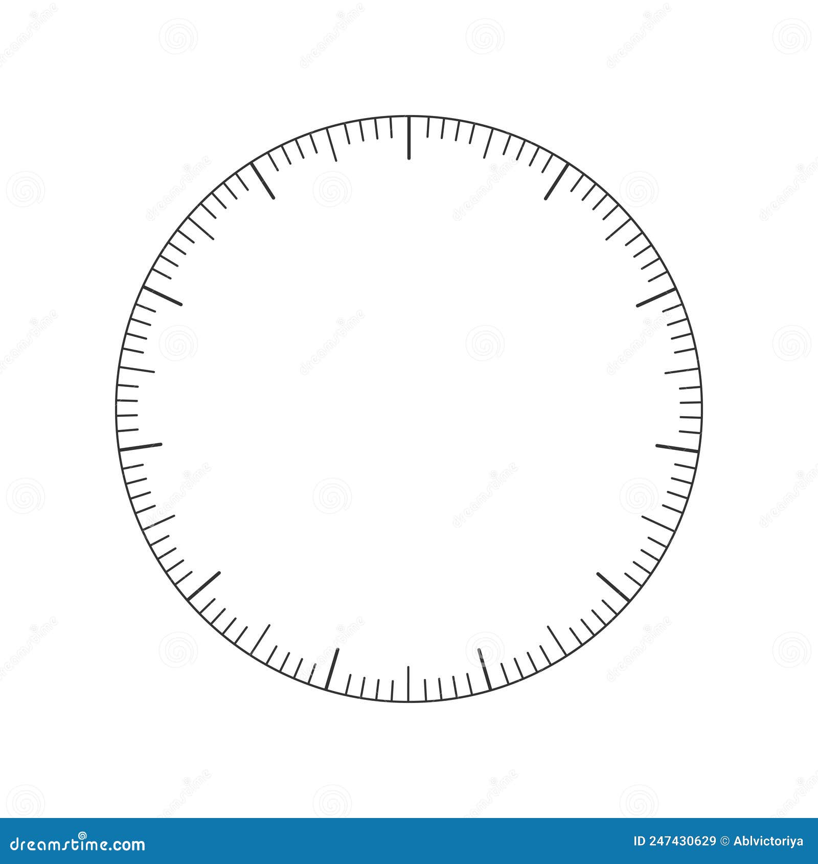Round Measuring Dashboard Template With Two Charts. Pressure Meter ...
