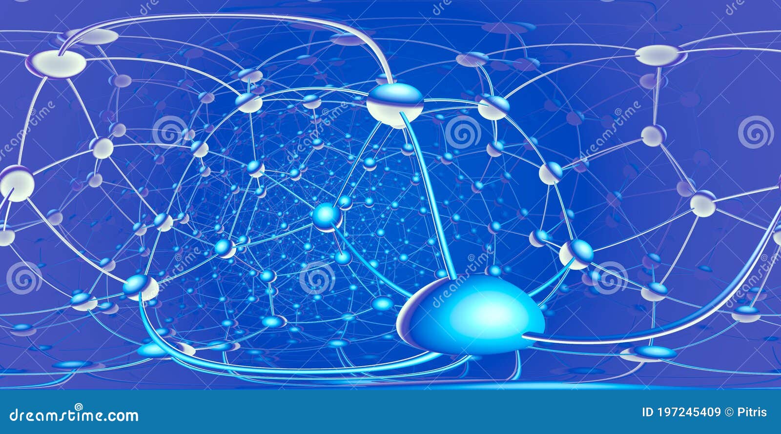 360 Degree Schematic Diagram of the Lattice Structure . Panorama ...
