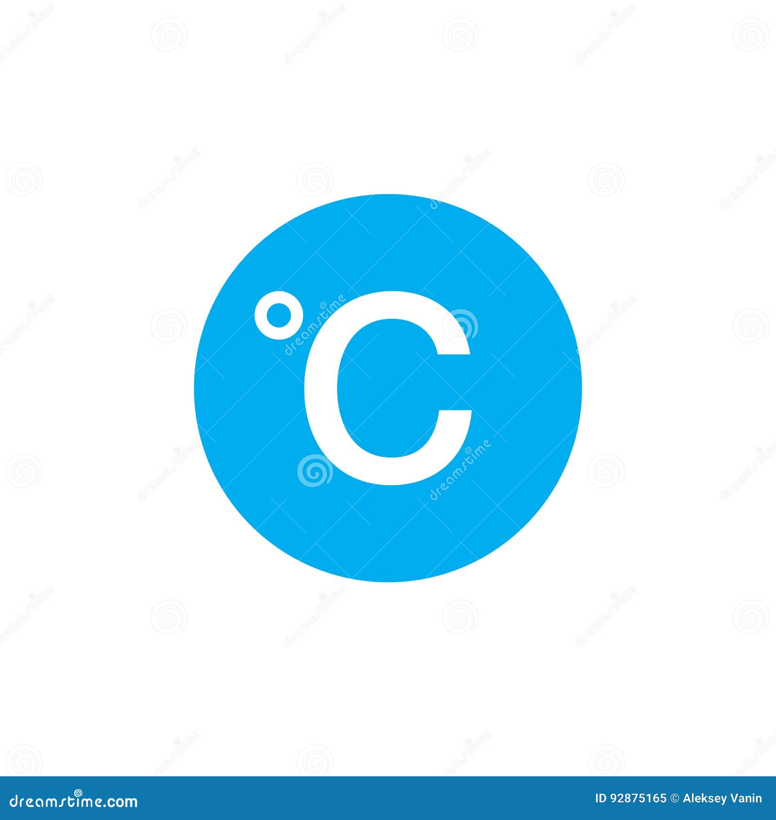 Degree Sign, Celsius Icon Isolated on White Background. Vector ...
