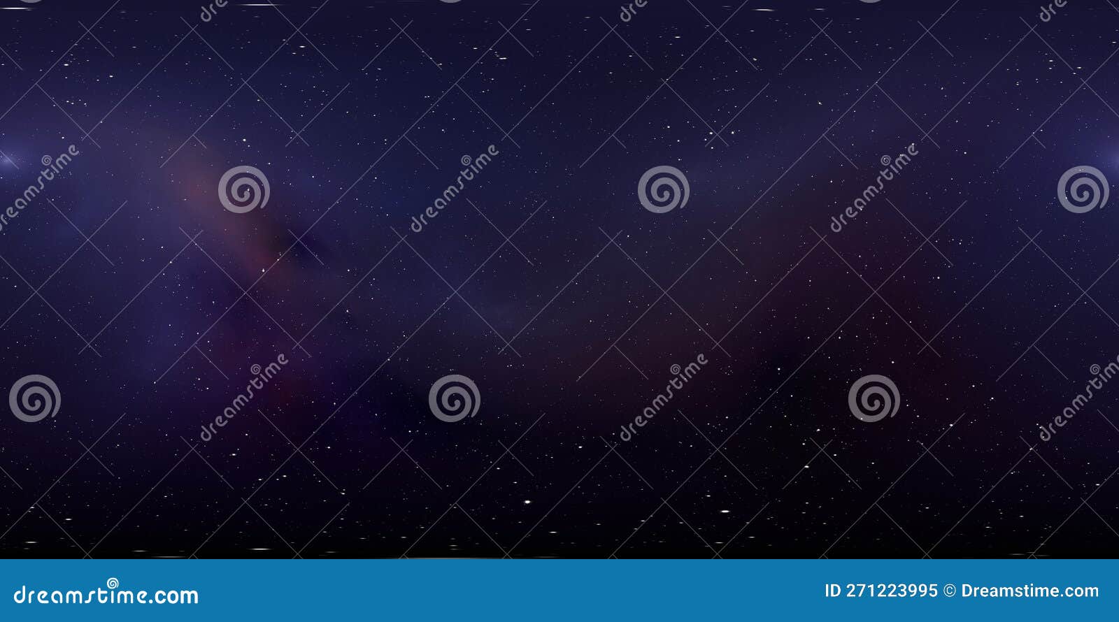 360 Degree Space Background with Nebula and Stars, Equirectangular ...