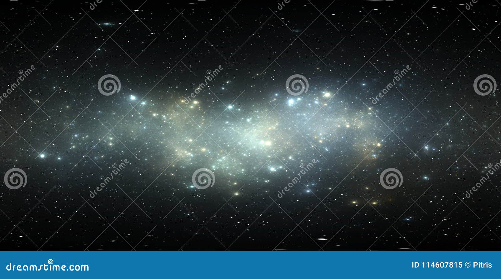 360 Degree Space Galaxy Panorama, Equirectangular Projection ...