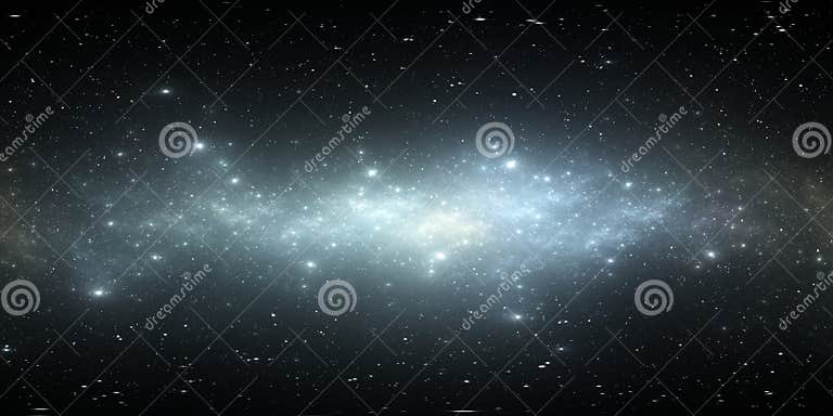 360 Degree Space Galaxy Panorama, Equirectangular Projection ...