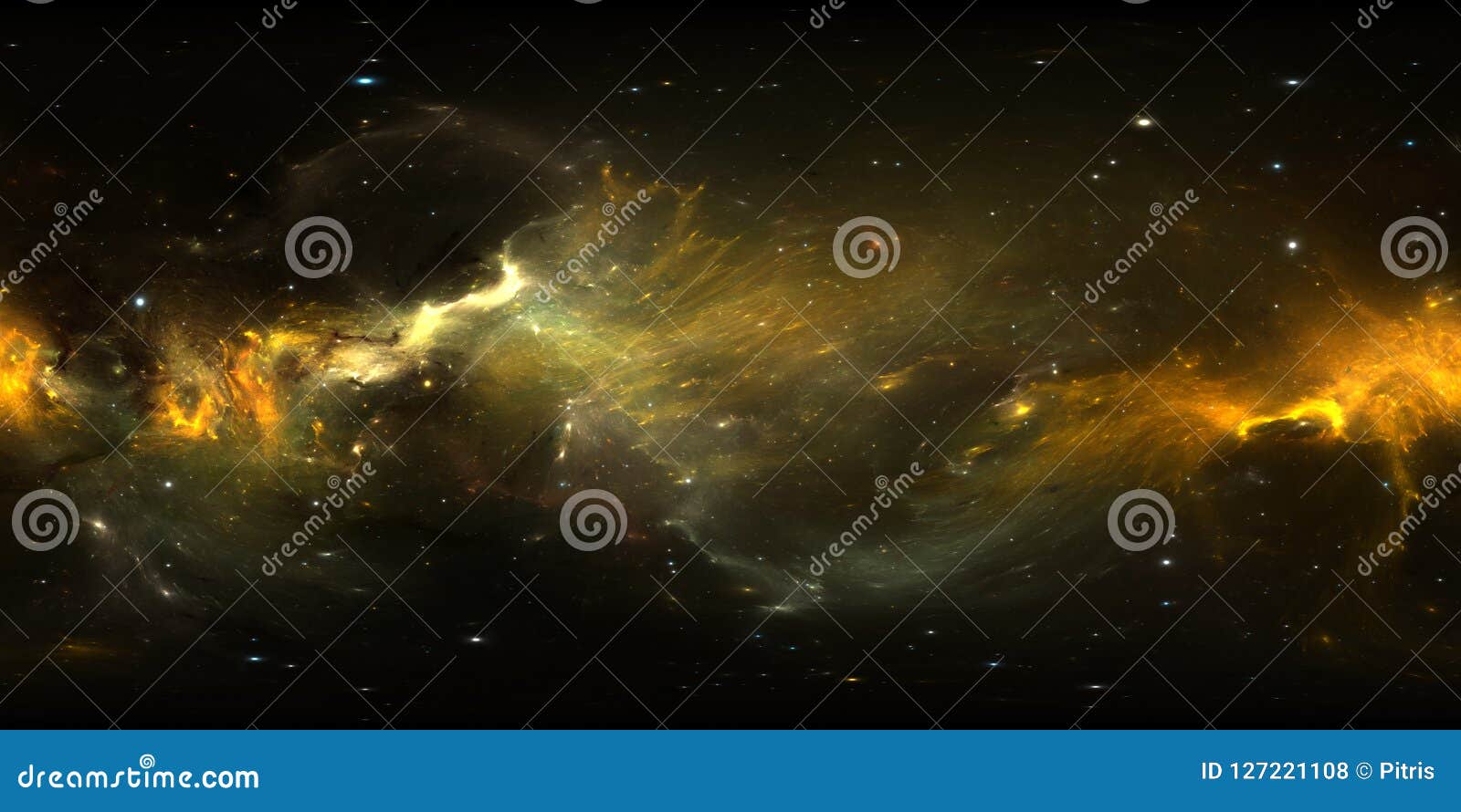 360 Degree Space Nebula Panorama, Equirectangular Projection ...