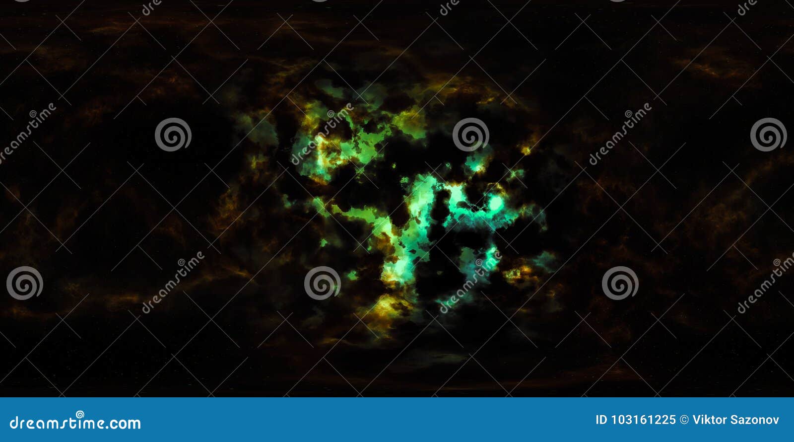 Deep Space Stars and Nebula 360 Degree Panorama Stock Illustration ...