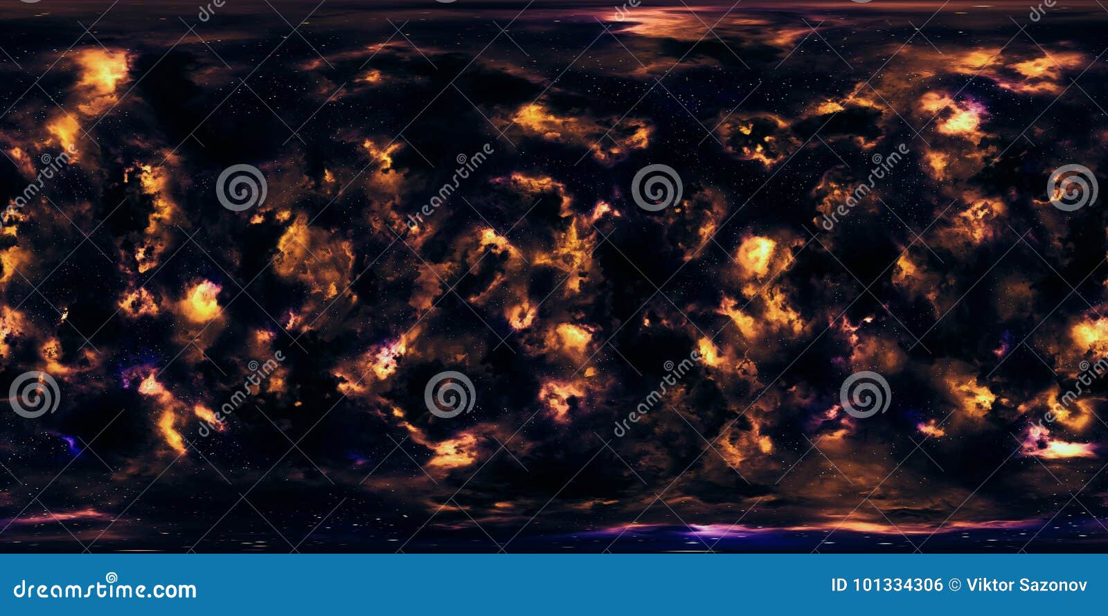 Deep Space Stars and Nebula 360 Degree Panorama Stock Photo - Image of ...