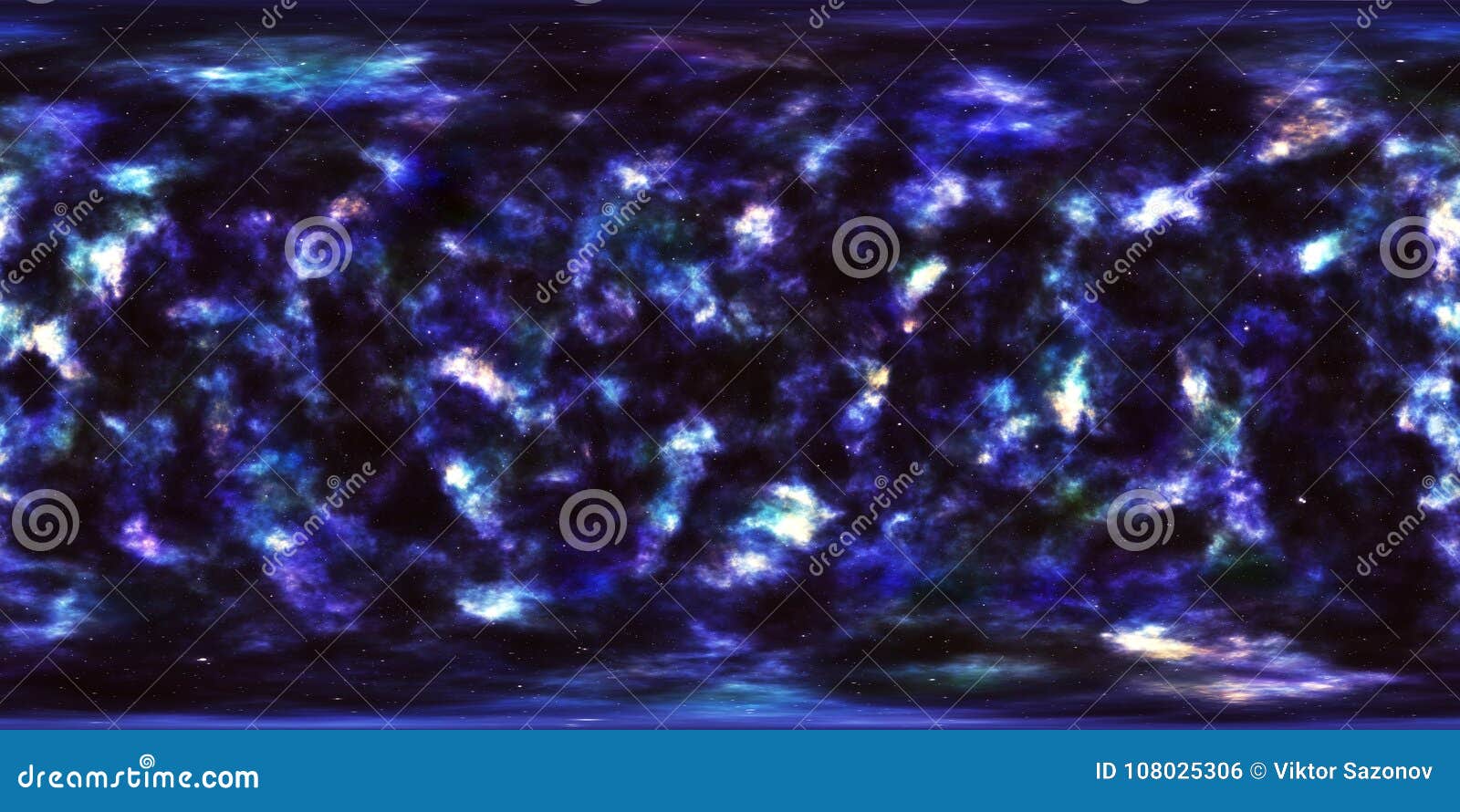 360 Degree Outer Space Panorama With Planet Mars, Environment HDRI Map ...