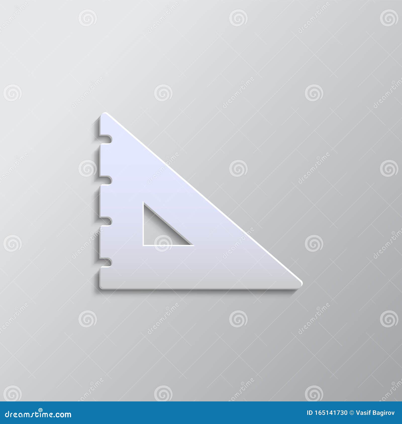 T Square Drafting Tool Vector Illustration | CartoonDealer.com #4847038