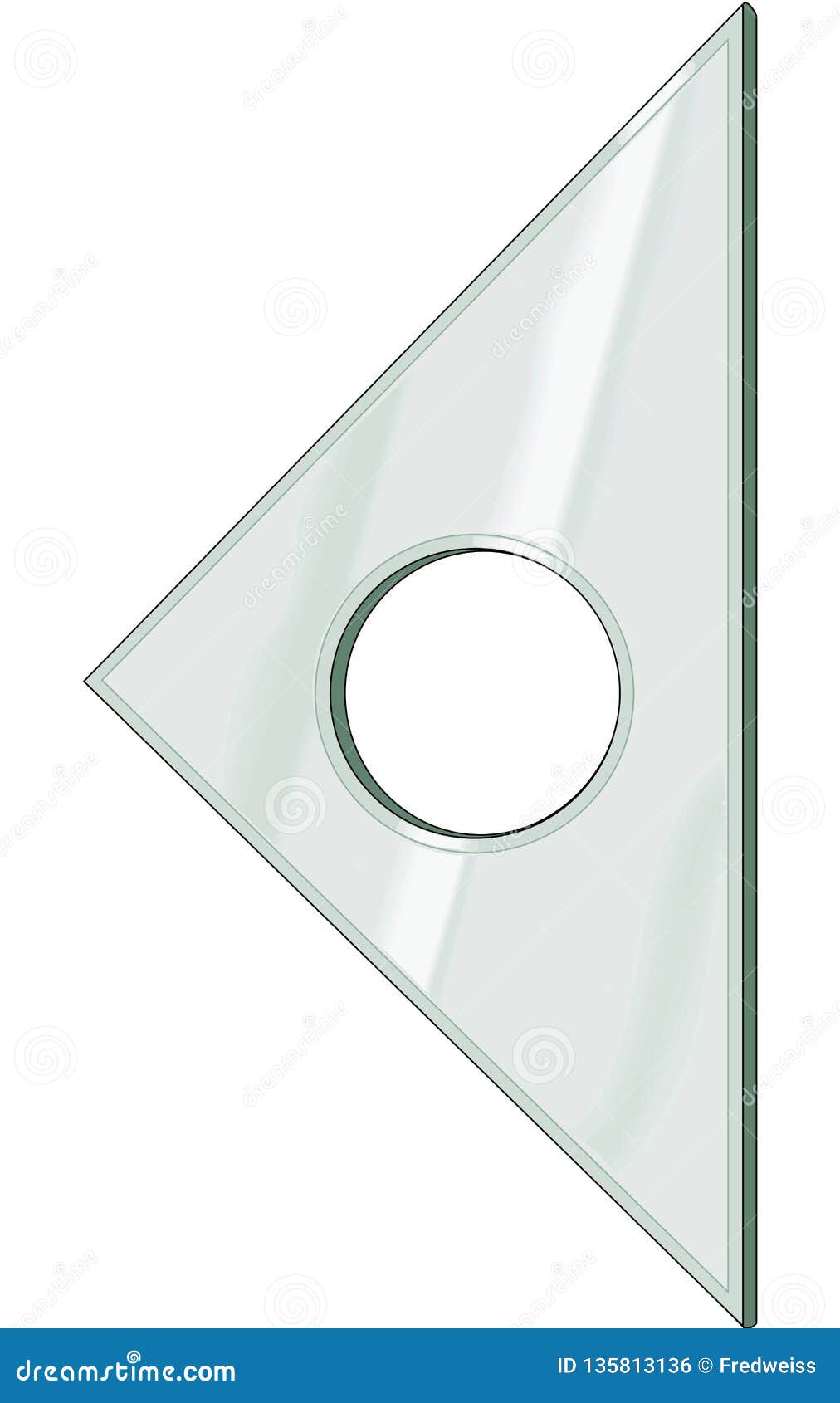 45 Degree Triangle Vector Illustration Stock Vector - Illustration of ...