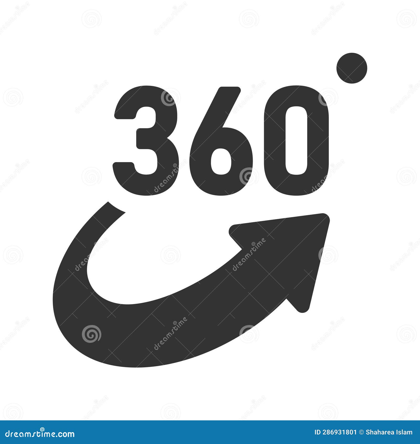 360 degree view icon stock vector. Illustration of cycle - 286931801