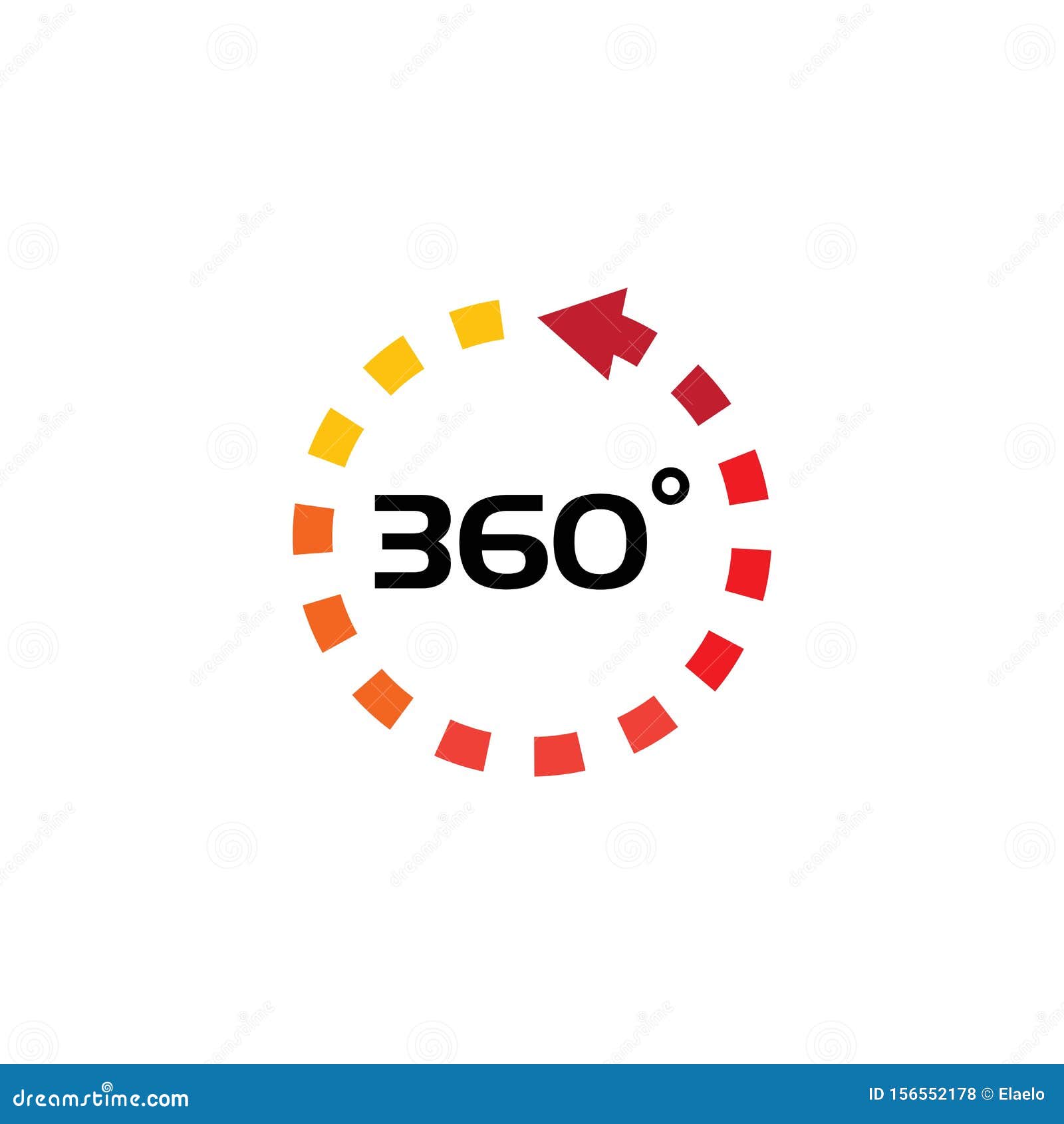 360 Degree View Related Vector Icons Stock Vector - Illustration of ...
