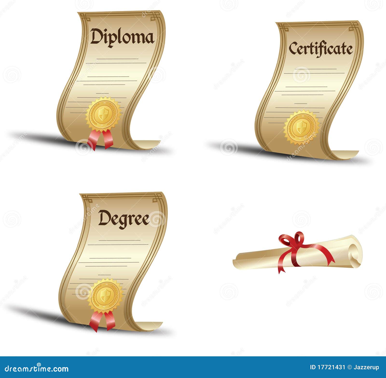 Degrees stock illustration. Illustration of graduation - 17721431