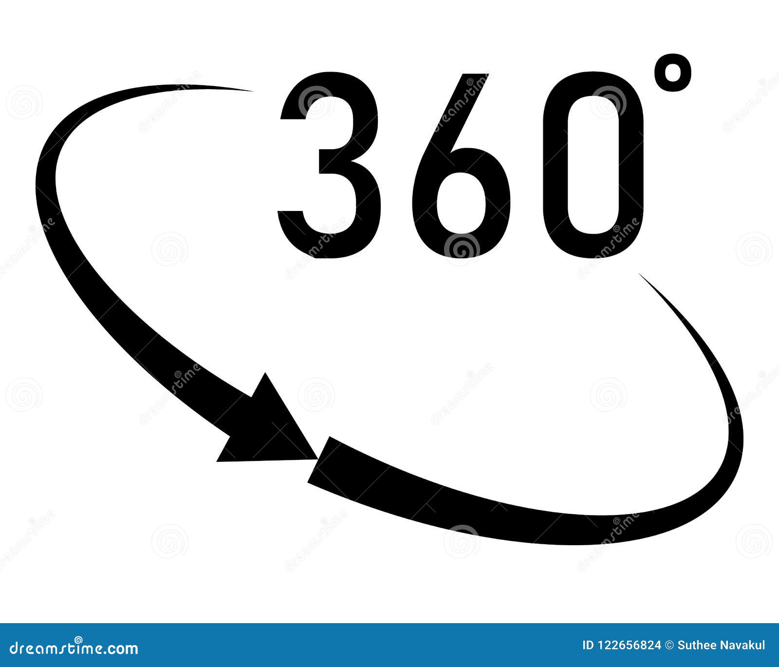 360 Degrees Angle Icon in Trendy Flat Style on White Background. Stock ... 360 Degrees Angle Icon in Trendy Flat Style on White Background. Stock ...