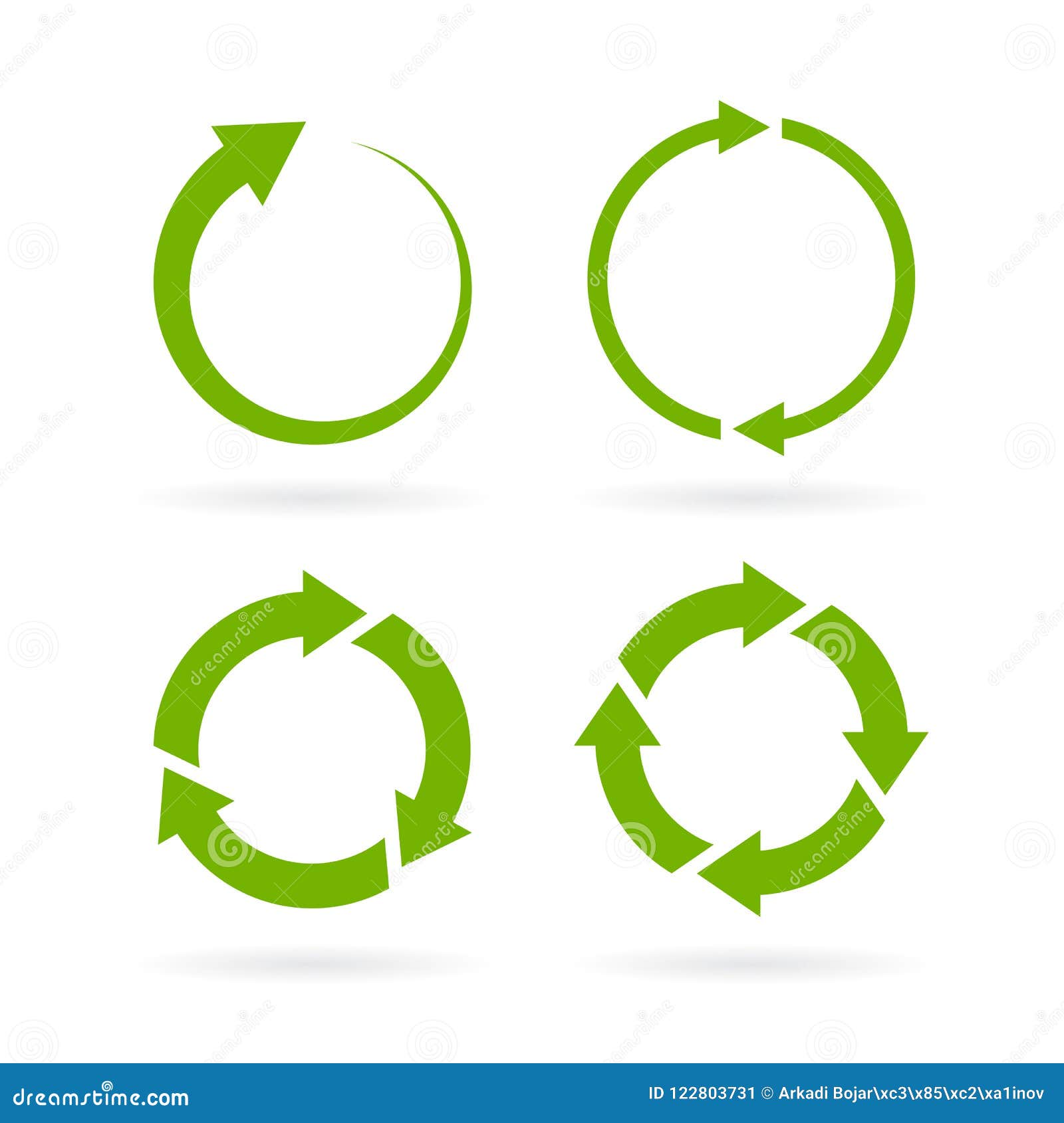 360 Degree Cycle Vector Arrow | CartoonDealer.com #122803731