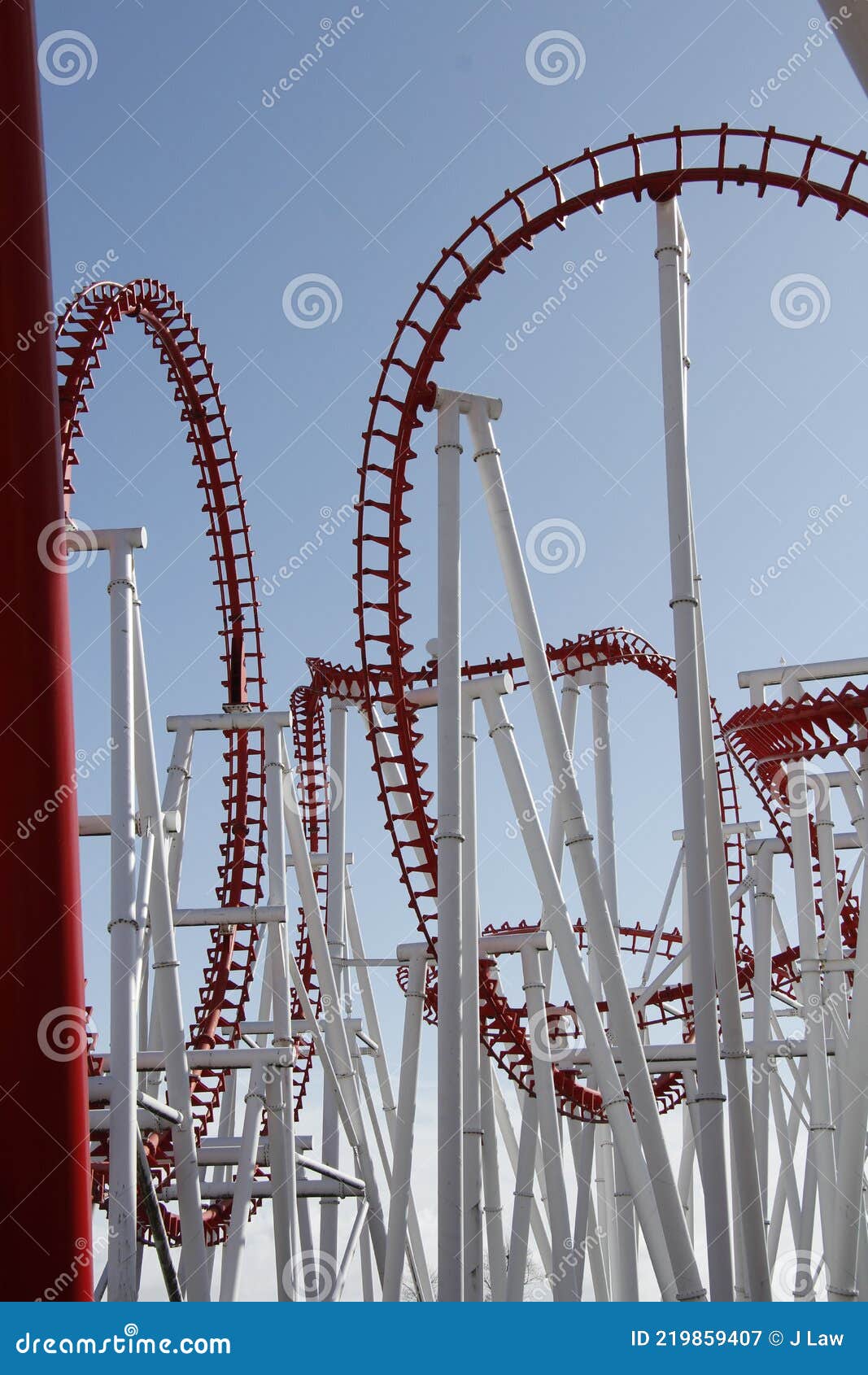 360 Degrees of Complexity at the Roller Coaster Complex Stock Image ...