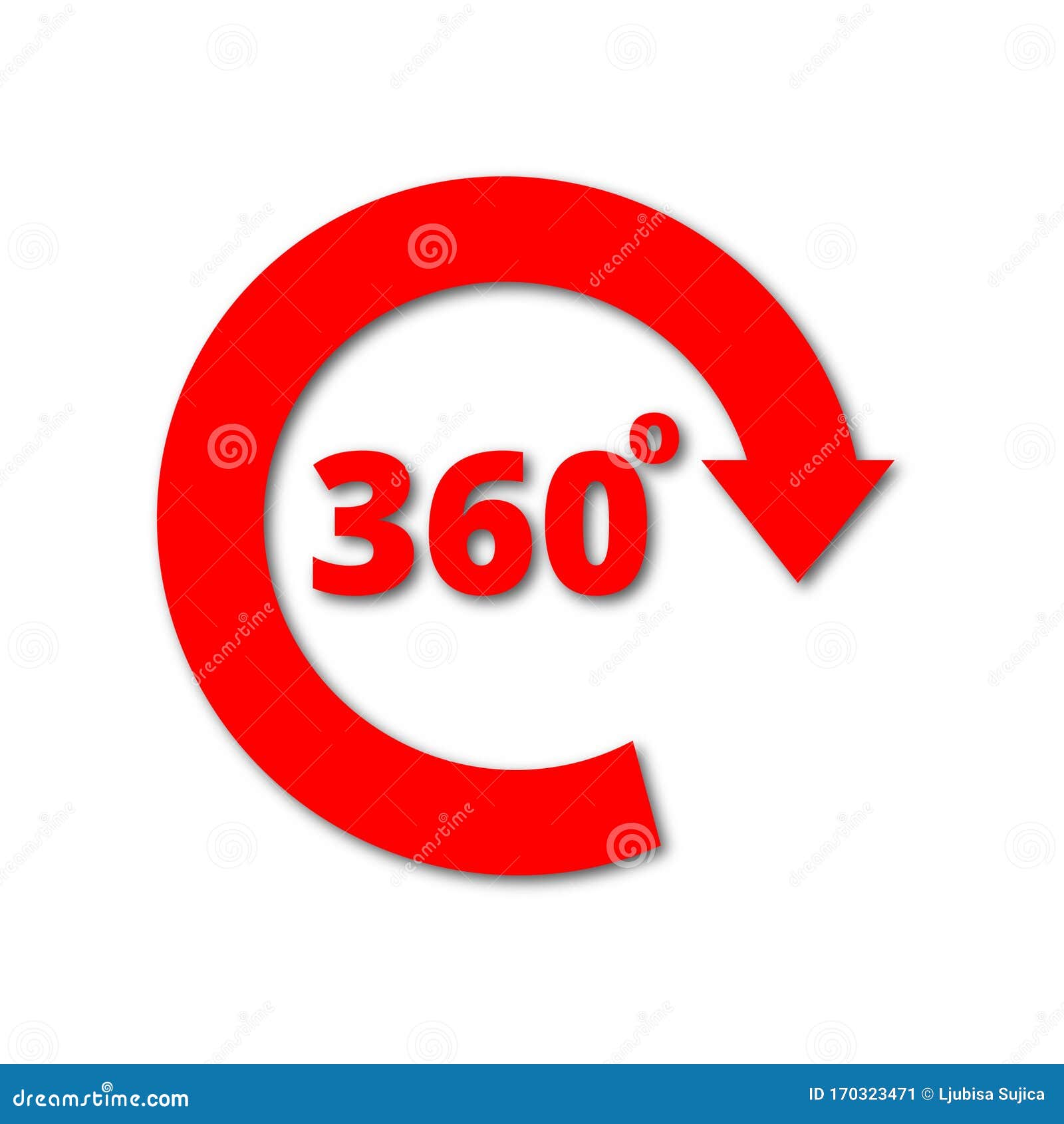 360 degrees icon stock vector. Illustration of environment - 170323471