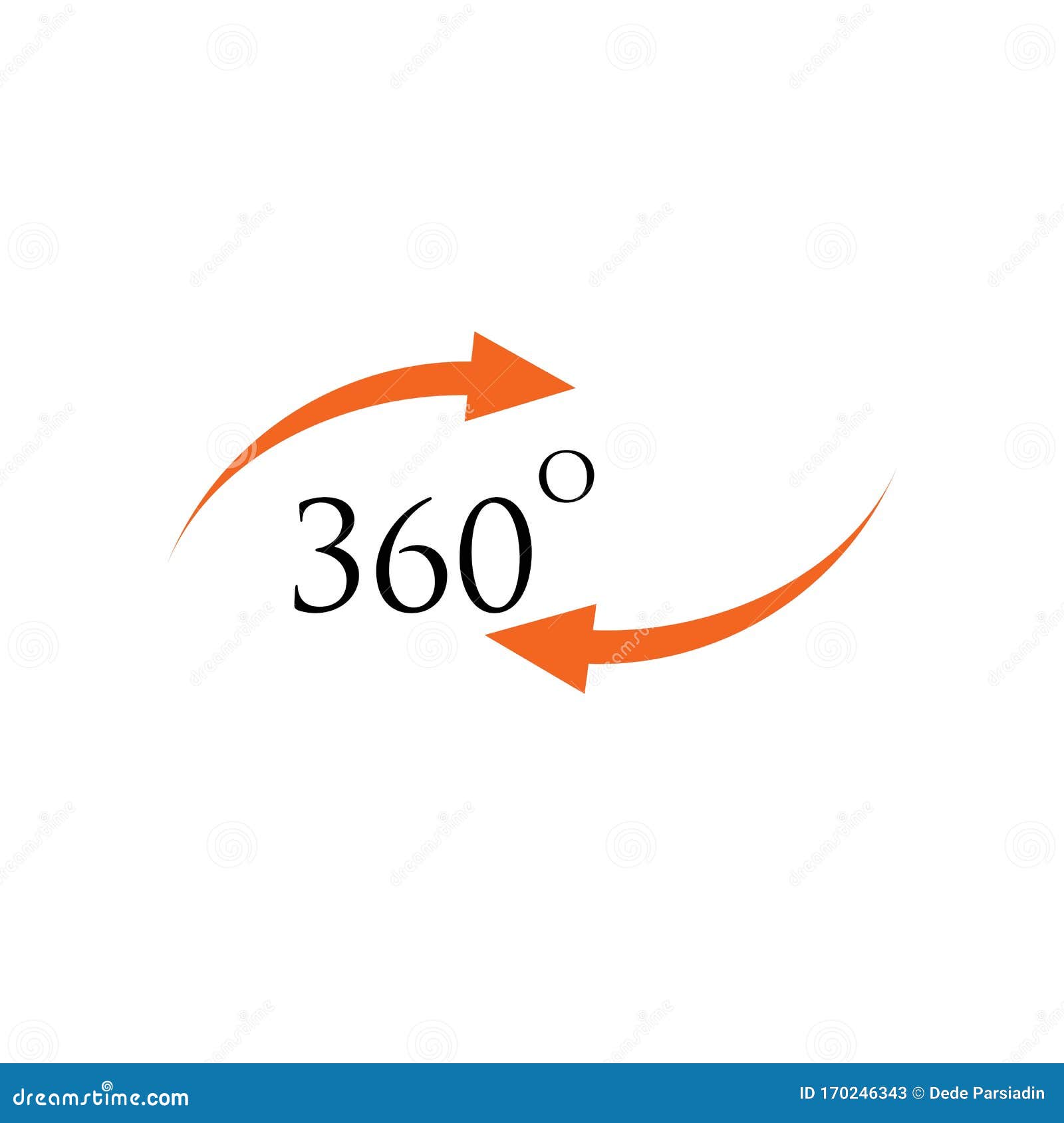 360 Degrees Icon Vector Design Template Stock Vector - Illustration of ...