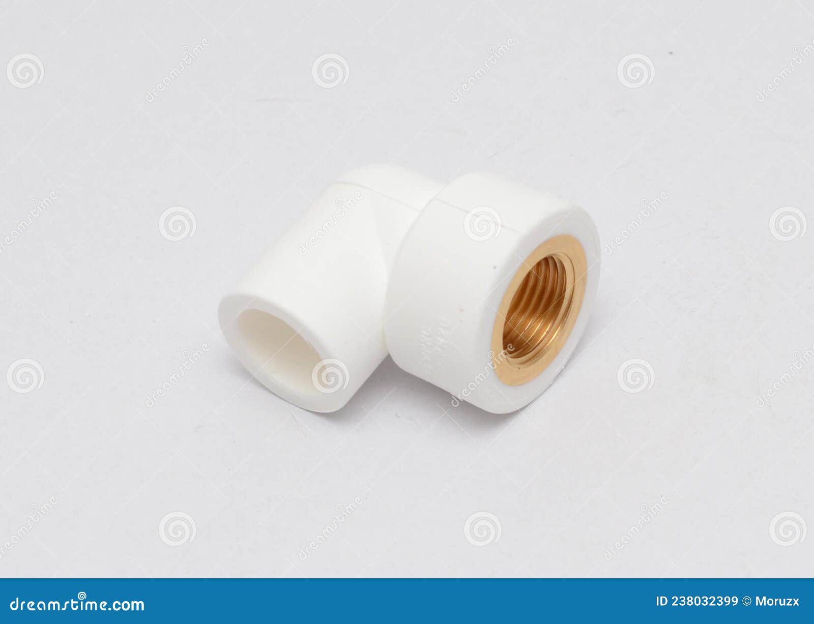 90 Degrees PPR Elbow, with Interior Thread. Stock Image - Image of sale ...