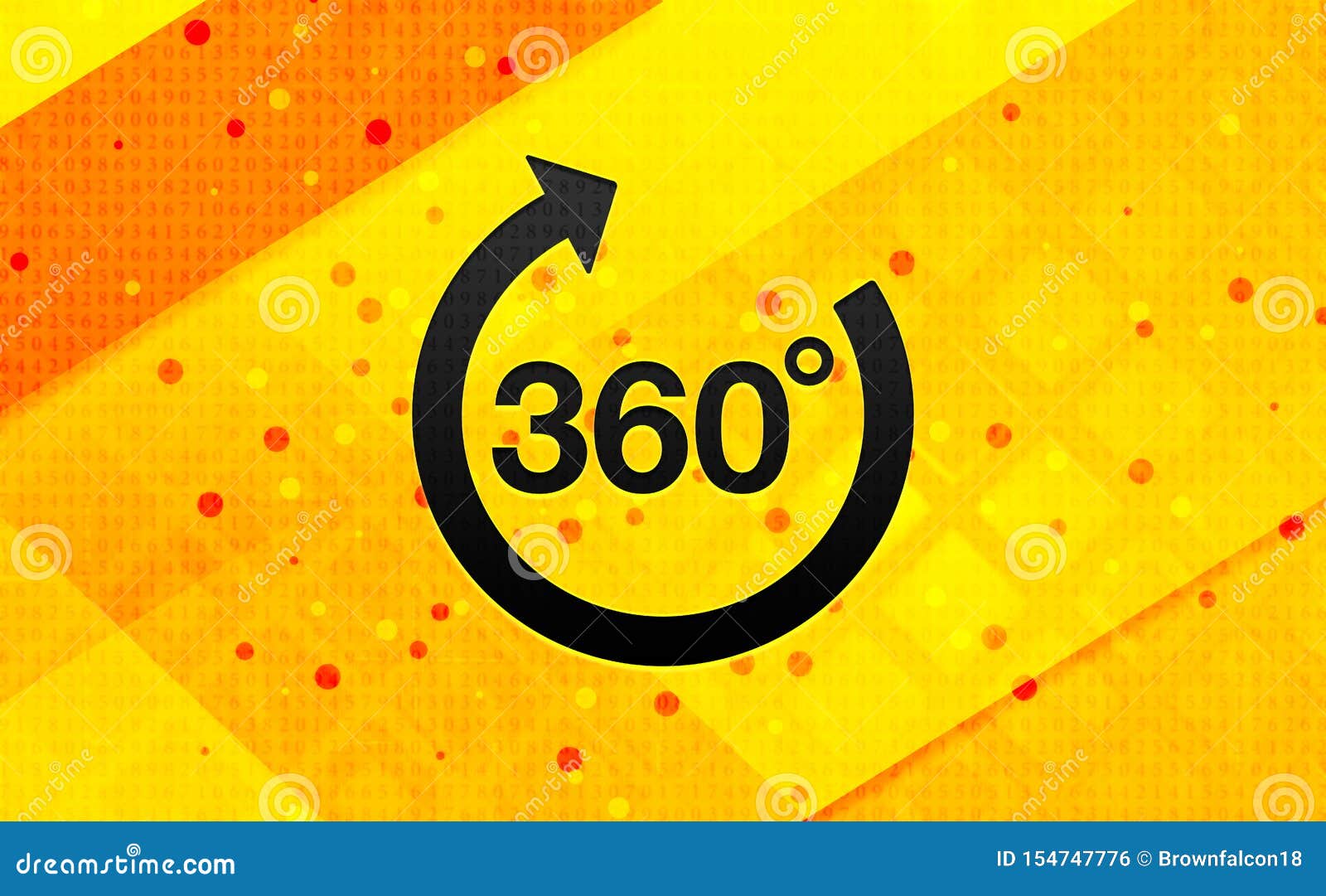 360 Degrees Rotate Arrow Icon Abstract Digital Banner Yellow Background ... 360 Degrees Rotate Arrow Icon Abstract Digital Banner Yellow Background ...