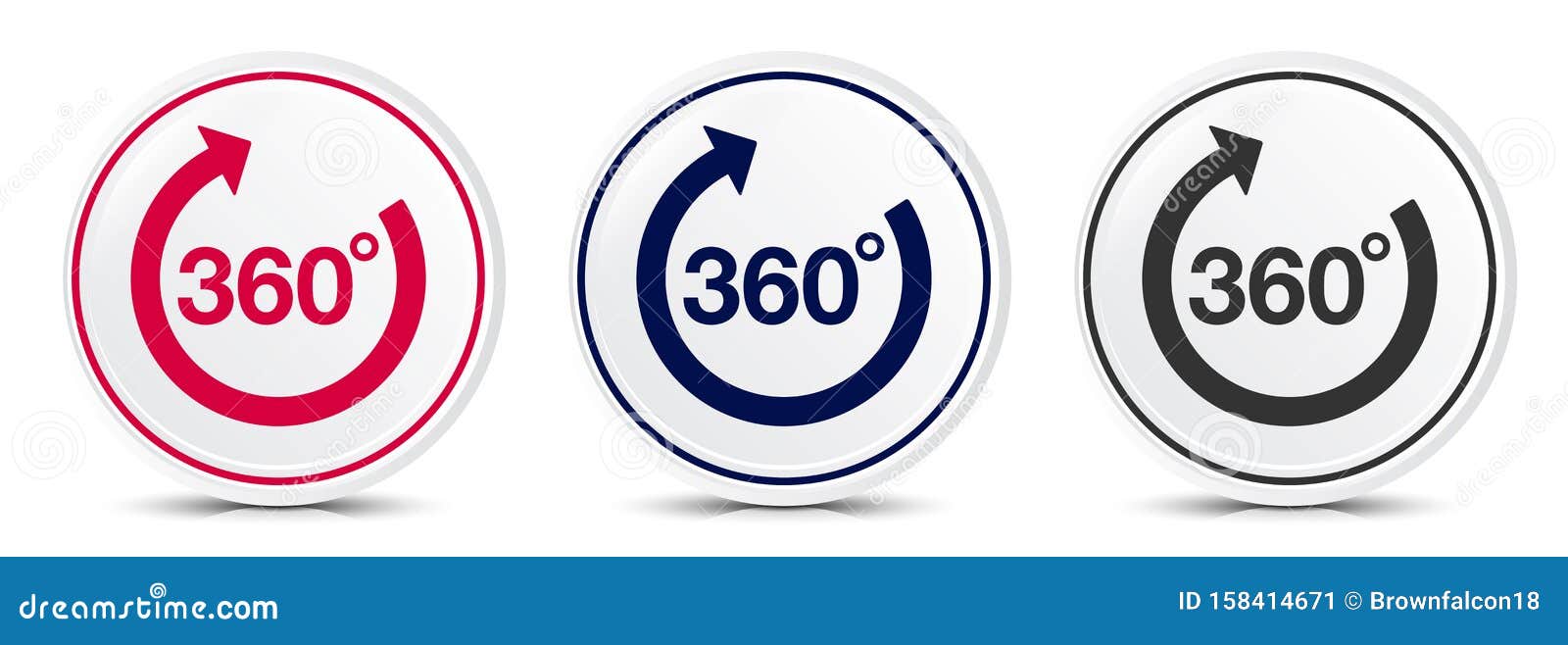 360 Degrees Rotate Arrow Icon Crystal Flat Round Button Set ... 360 Degrees Rotate Arrow Icon Crystal Flat Round Button Set ...