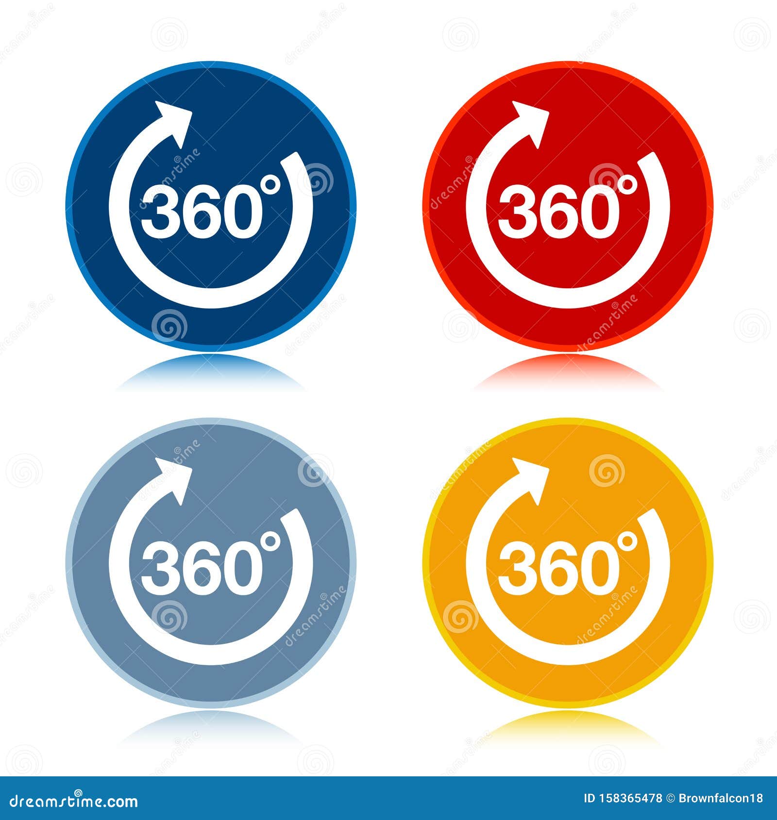 360 Degrees Rotate Arrow Icon Trendy Flat Round Buttons Set ... 360 Degrees Rotate Arrow Icon Trendy Flat Round Buttons Set ...