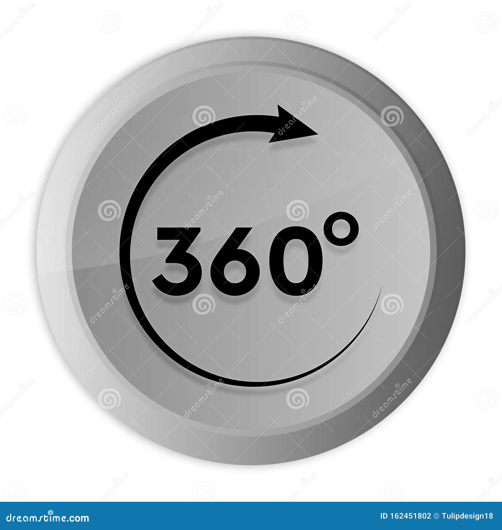 360 Degrees Rotate Arrow Icon Metal Silver Round Button Metallic Design ... 360 Degrees Rotate Arrow Icon Metal Silver Round Button Metallic Design ...
