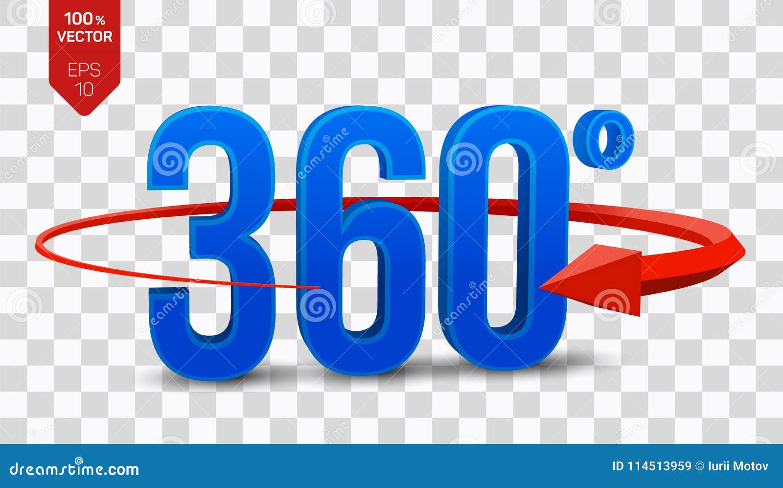 360 Degrees Sign. 3d Isometric Angle 360 Degrees View Icon On ...