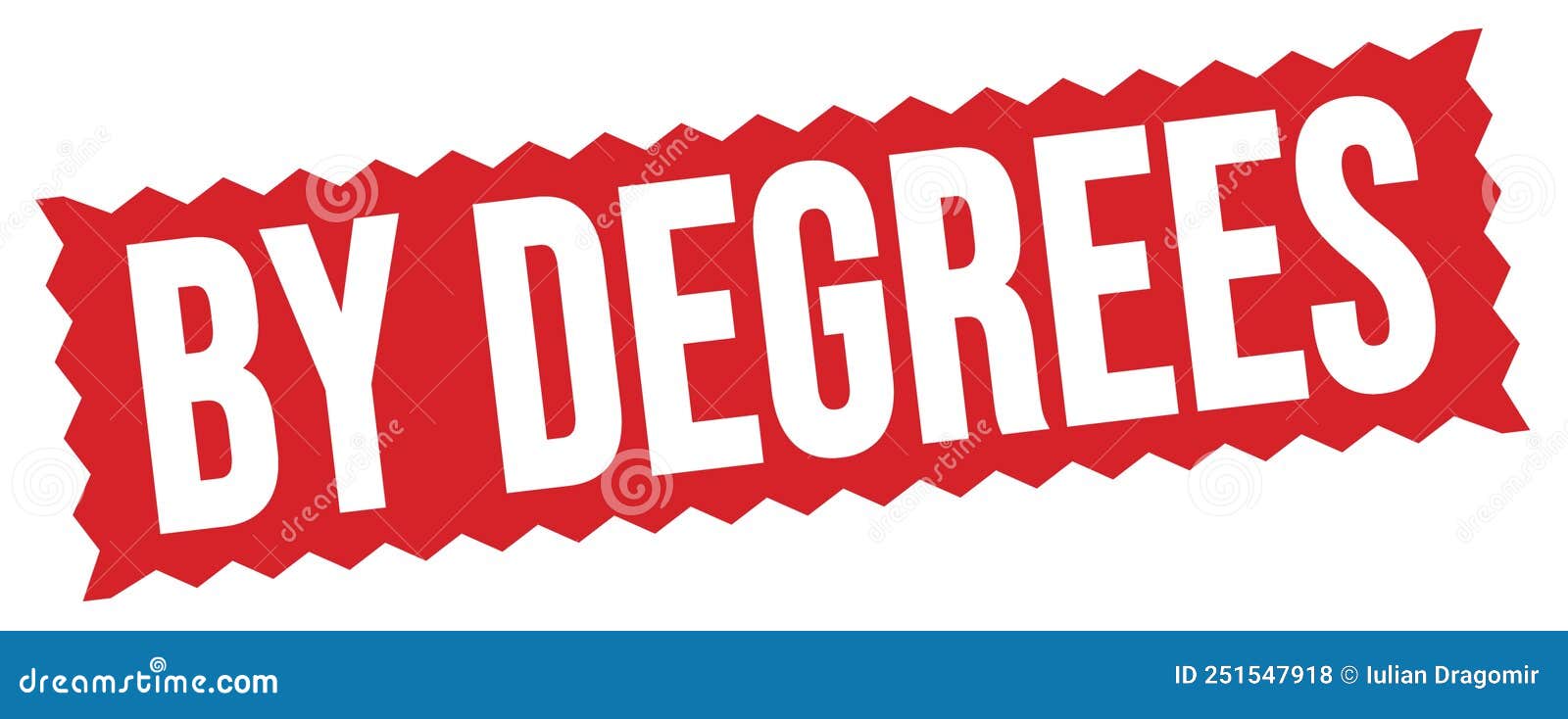 By DEGREES Text Written on Red Stamp Sign Stock Illustration ...