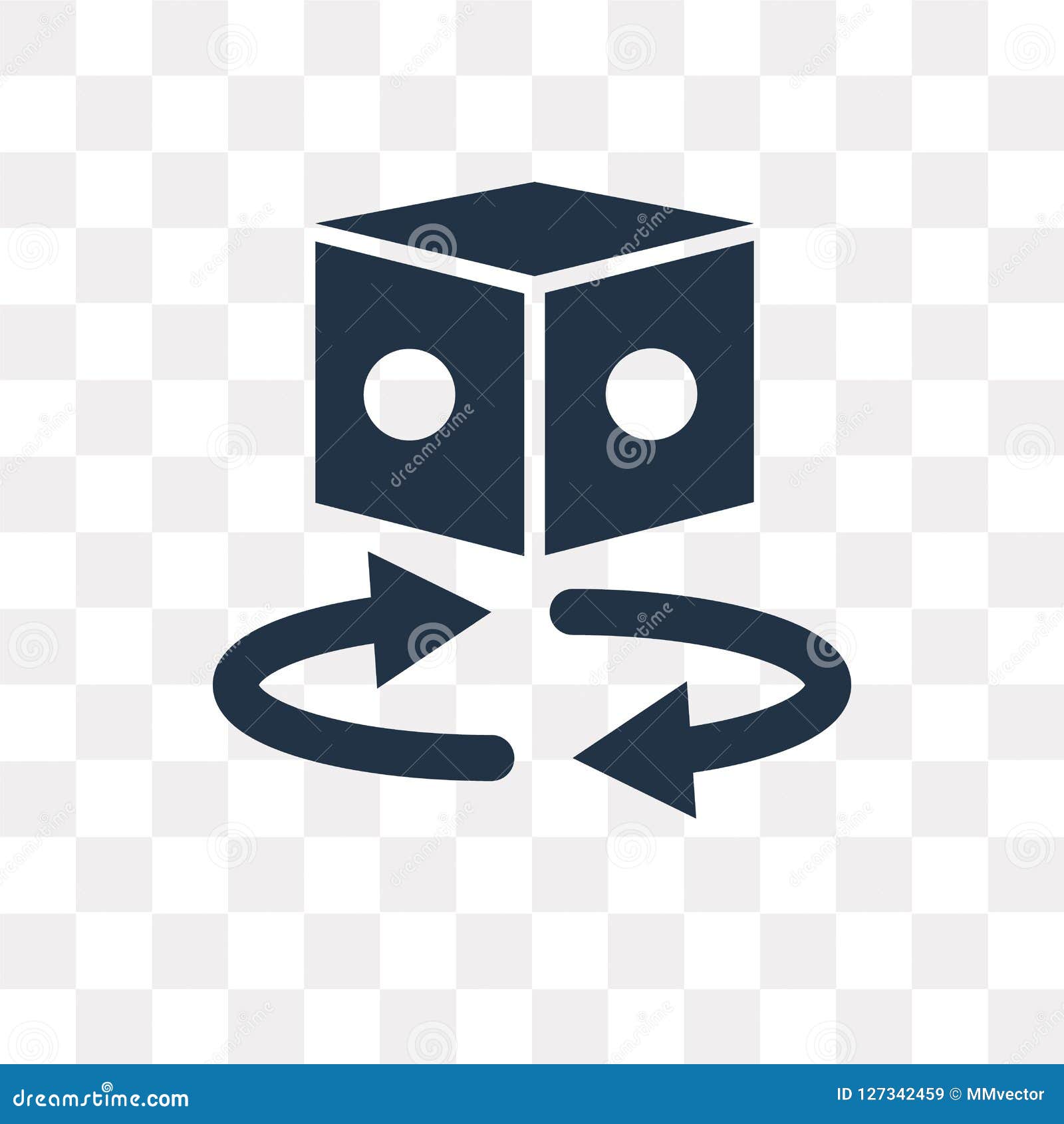 360 Degrees Vector Icon Isolated on Transparent Background, 360 Stock ...