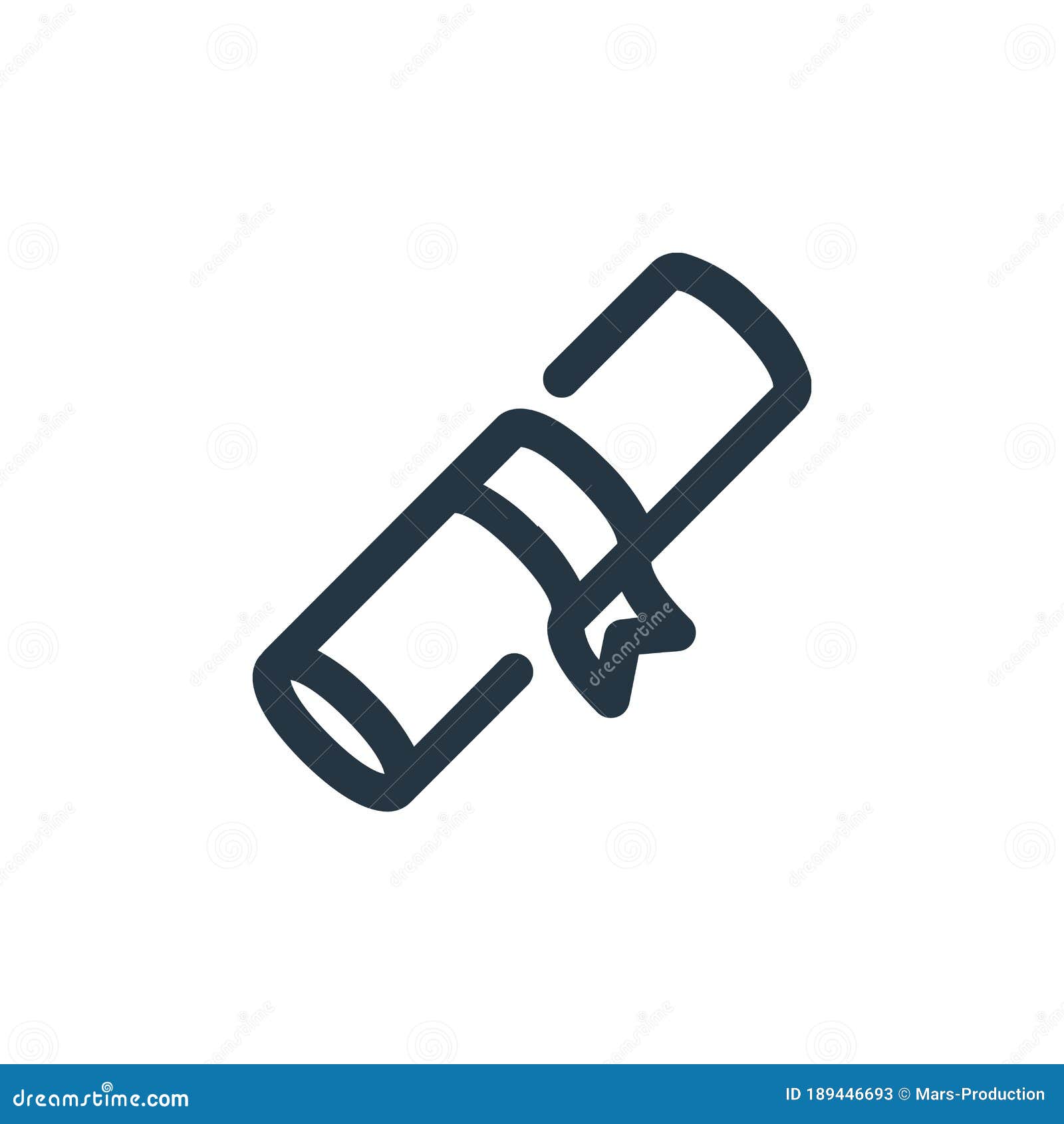 Degrees Vector Icon Isolated on White Background. Outline, Thin Line ...