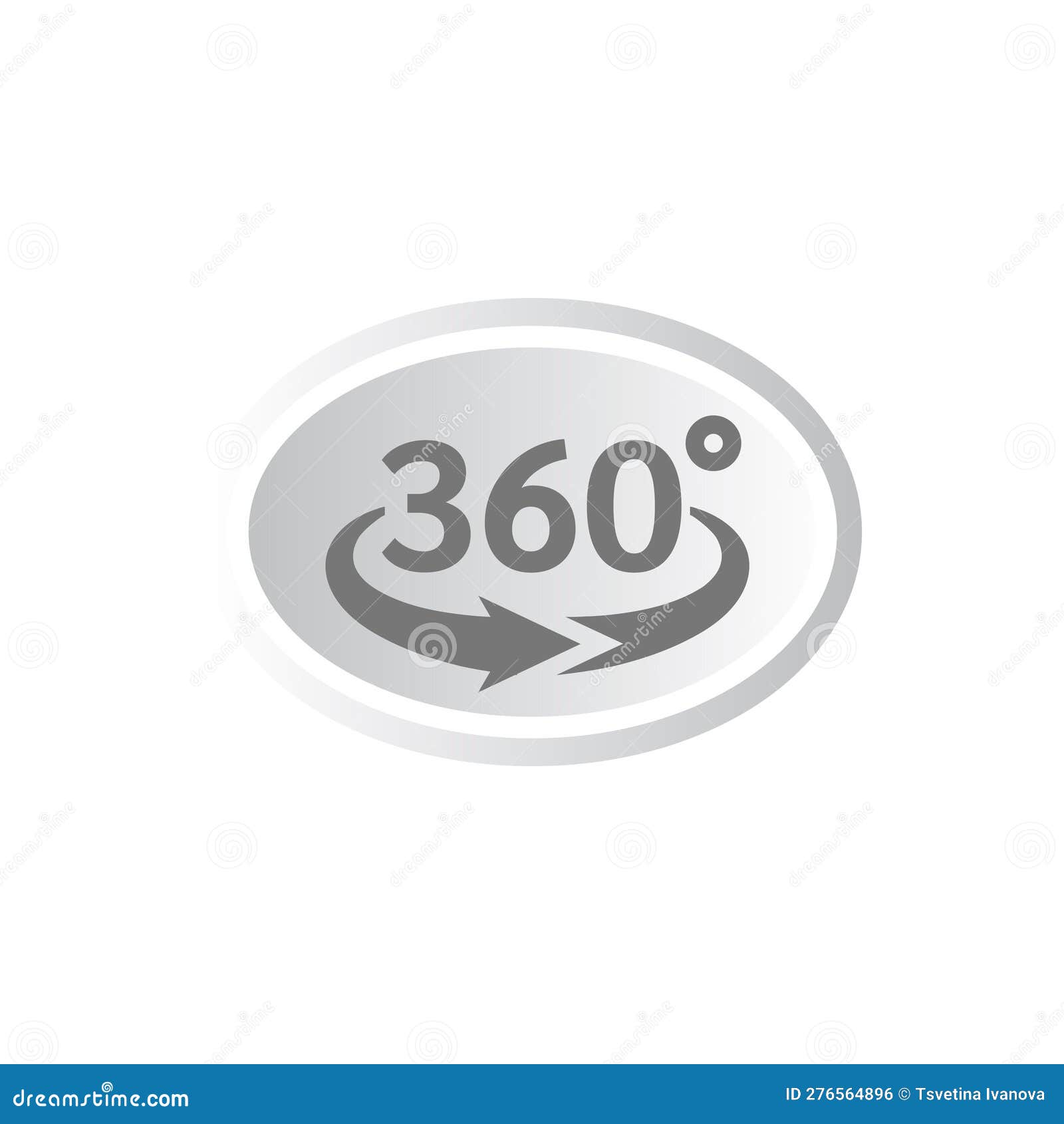 360 Degrees View Loop Vector Icon Stock Vector - Illustration of ...