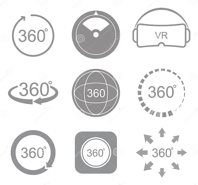 360 degrees view sign icon stock vector. Illustration of view - 71403852