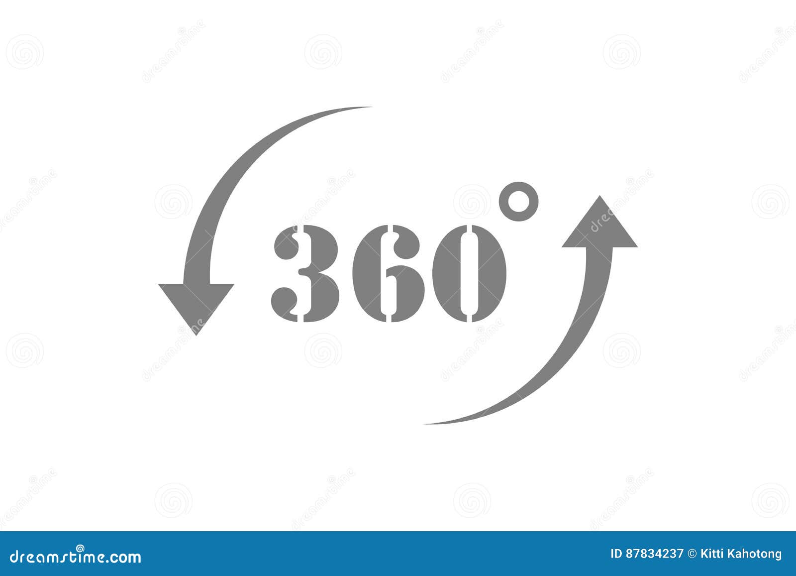 360 Degrees View Vector Icon Stock Illustration - Illustration of ...