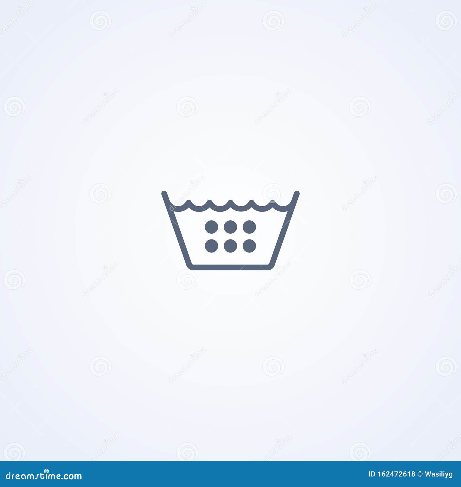 30 Degrees Washing Line Icon. Delicate Wash Vector Illustration ...