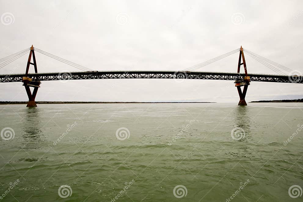 Deh Cho Bridge, Fort Providence, NWT, Canada Stock Image - Image of ...