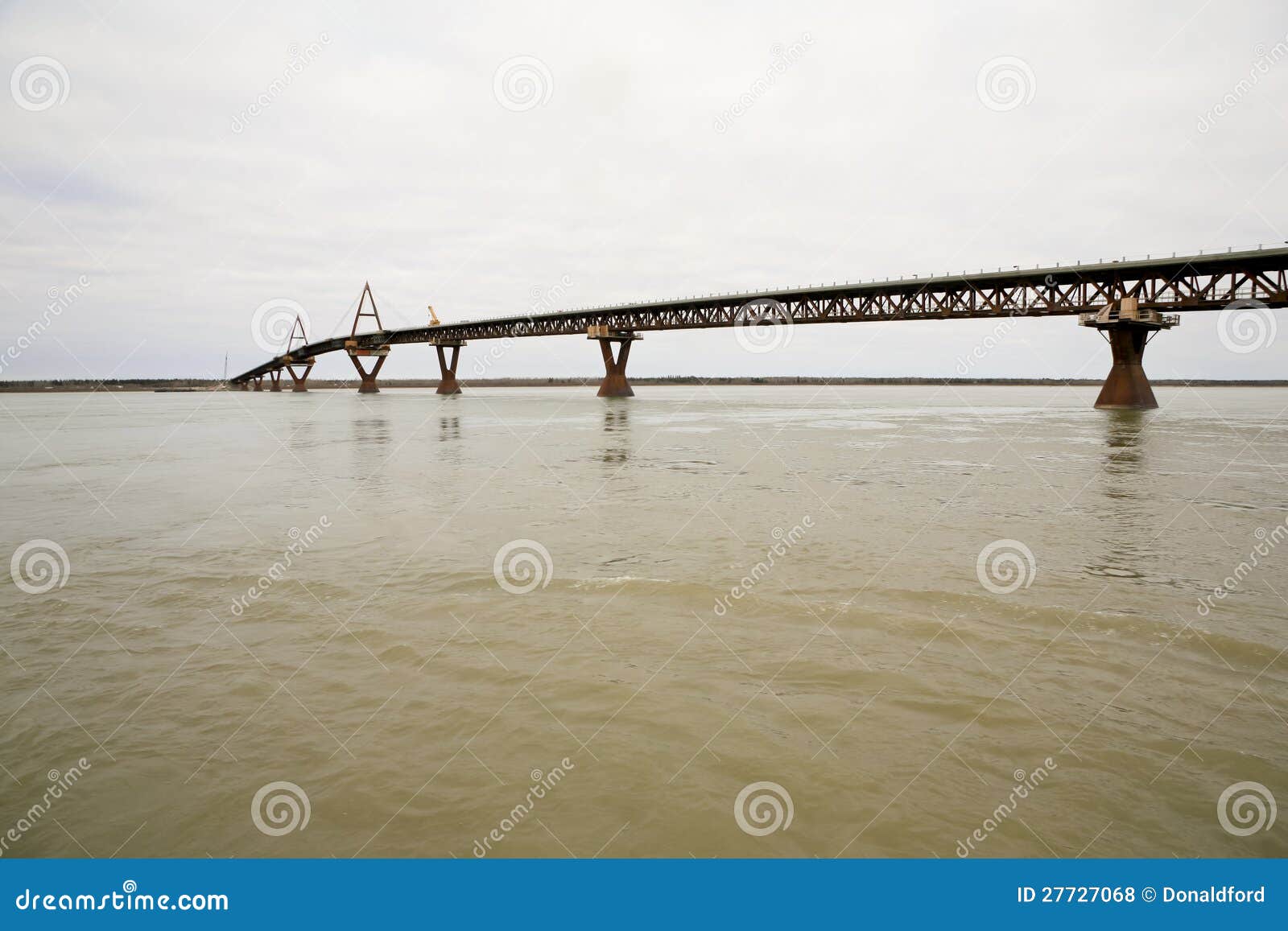 Deh Cho Bridge, Fort Prvidence, NWT, Canada Stock Photo - Image of ...