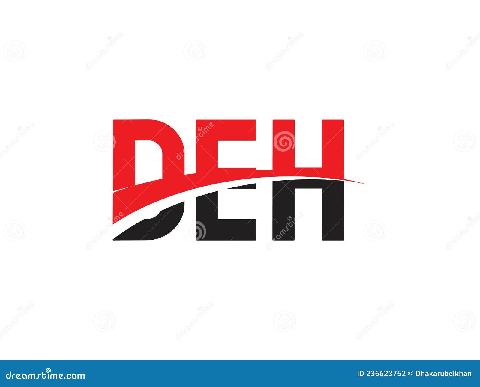 DEH Letter Initial Logo Design Vector Illustration Stock Vector ...