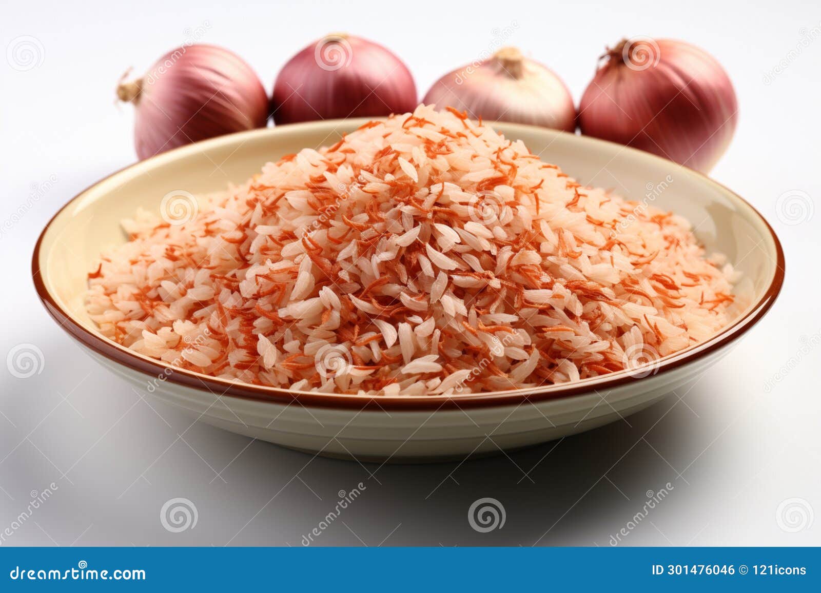 Dehydrated Onion Granule on White Background Stock Illustration ...