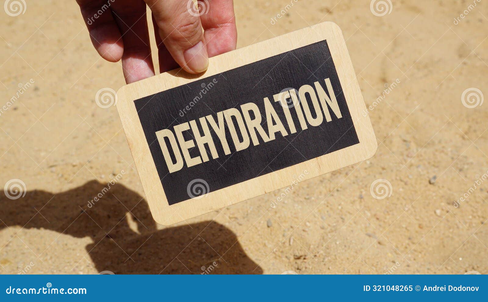 Dehydration is Shown Using the Text Stock Image - Image of tired ...