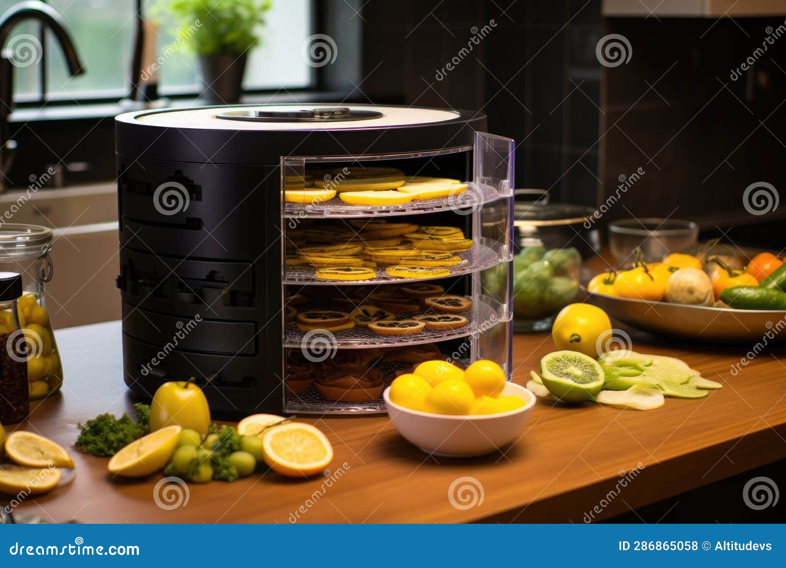 Dehydrator Machine in a Modern Kitchen Setup Stock Photo - Image of ...