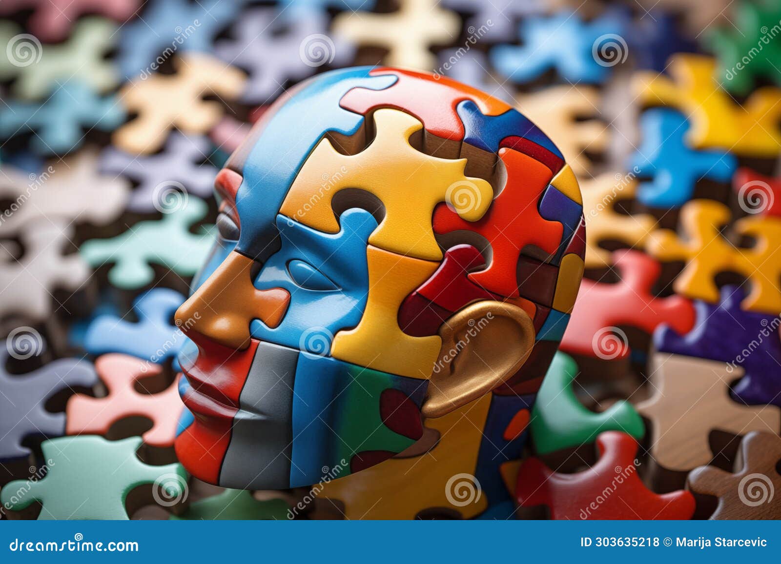 DEI, Diversity Equity and Inclusion Concept. Different Faces Puzzle ...