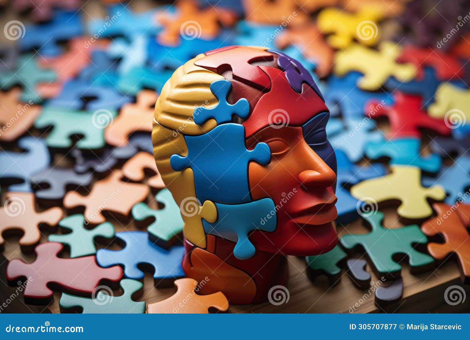 DEI, Diversity Equity and Inclusion Concept. Different Faces Puzzle ...