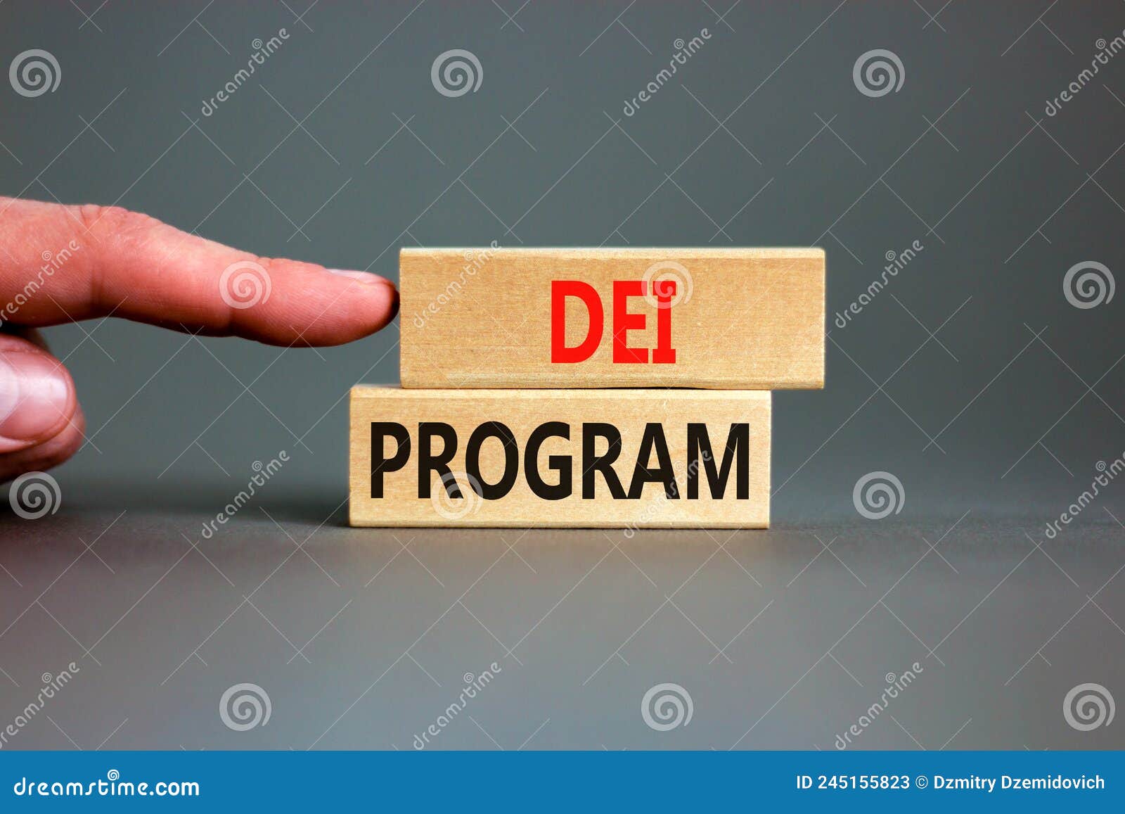 DEI Diversity Equity Inclusion Program Symbol. Blocks with Words DEI ...