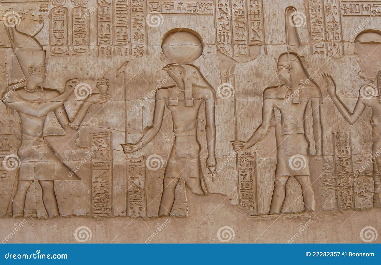 Dei egiziani sulla parete immagine stock. Immagine di africa - 22282357