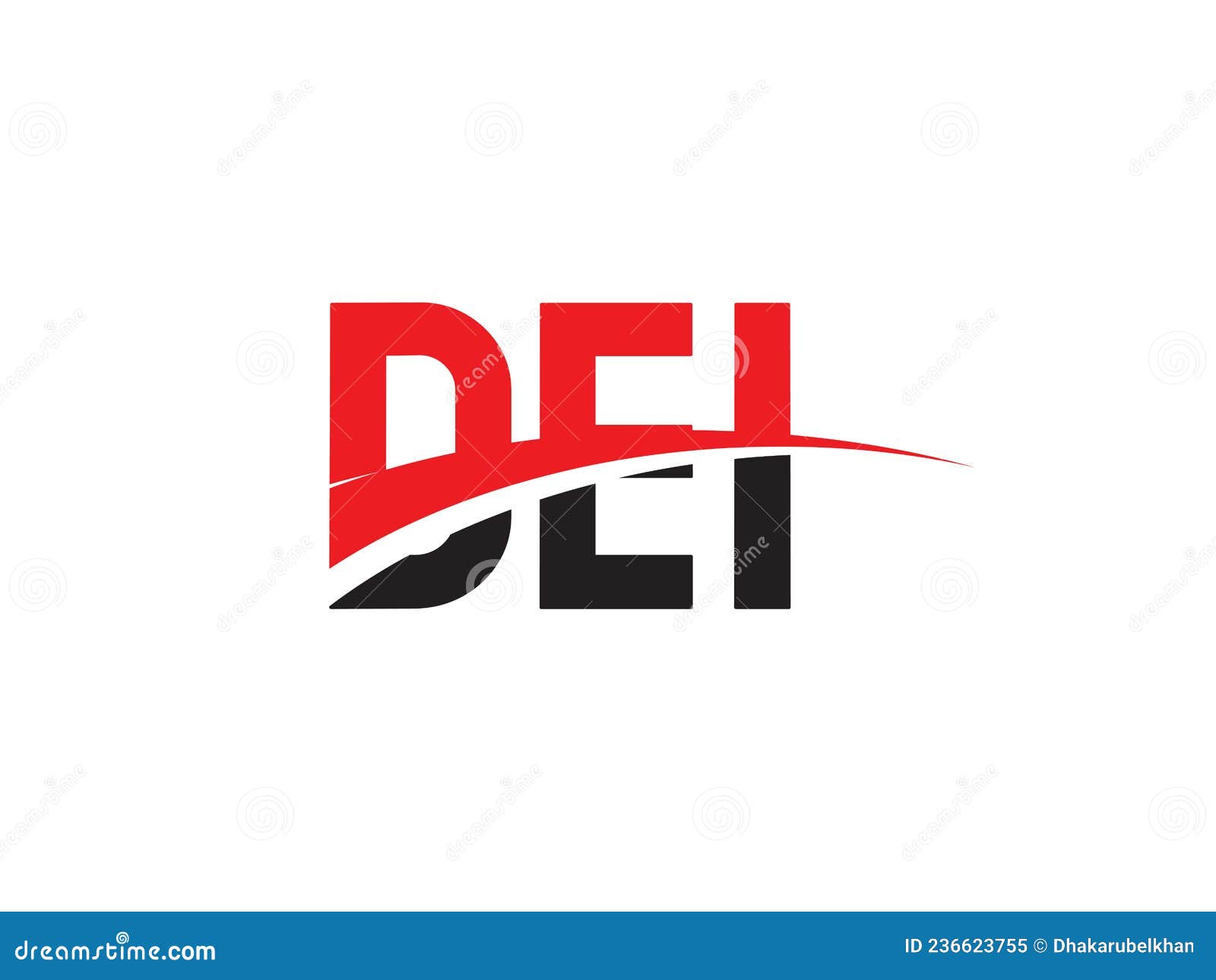 DEI Letter Initial Logo Design Vector Illustration Stock Vector ...