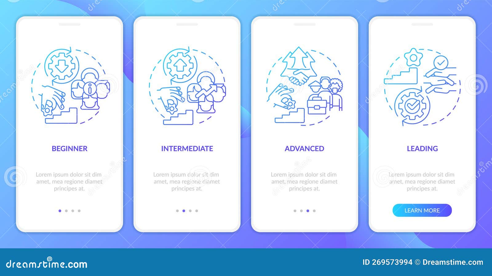 DEI Program Maturity Stages Blue Gradient Onboarding Mobile App Screen ... DEI Program Maturity Stages Blue Gradient Onboarding Mobile App Screen ...
