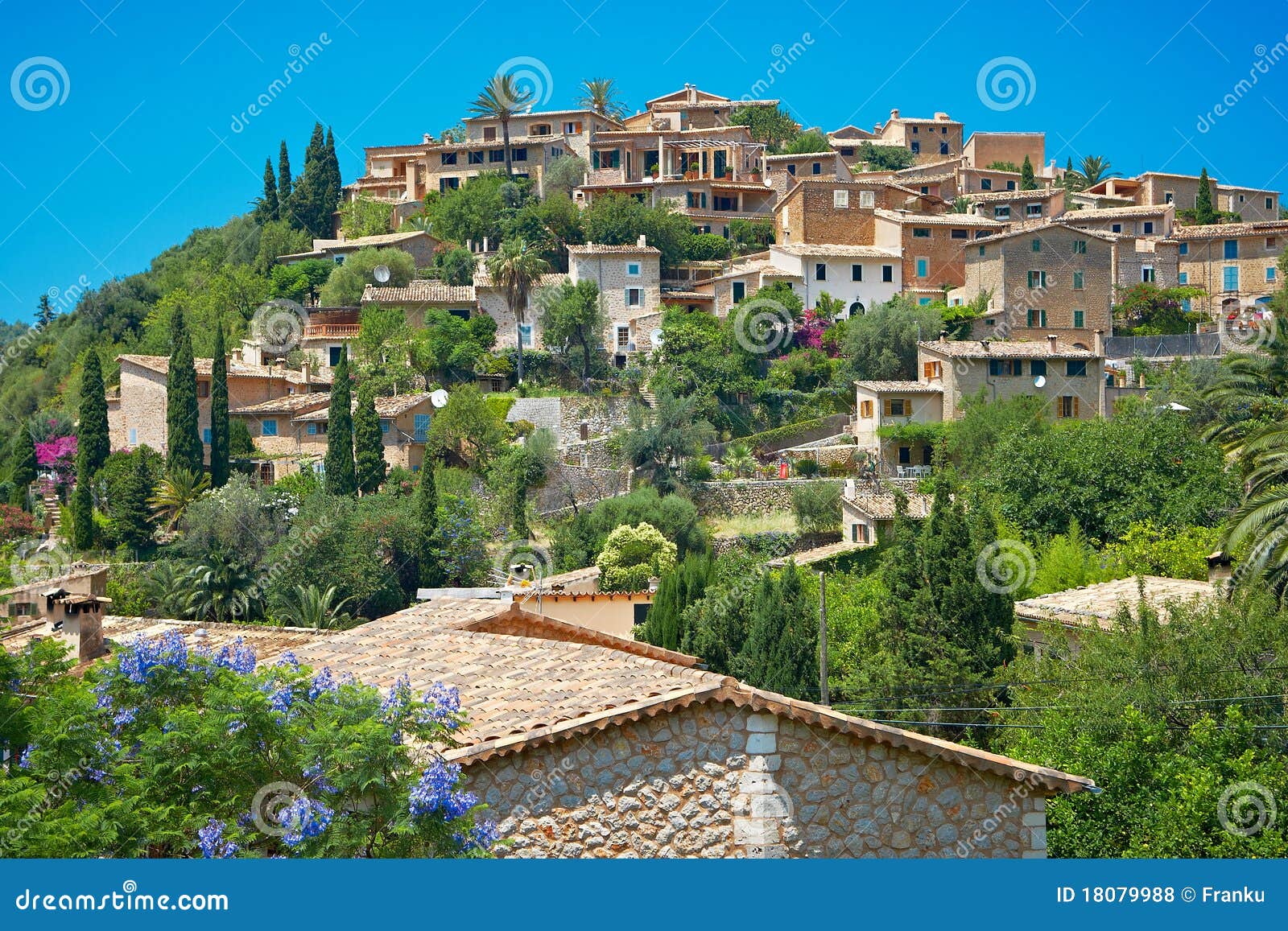 Deia village stock photo. Image of deia, scenery, picturesque - 18079988