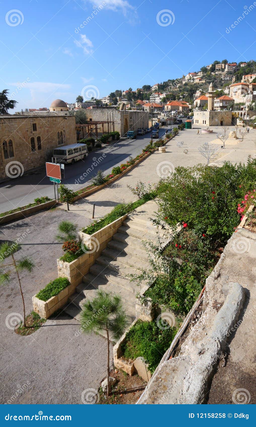 Deir el-Qamar, Lebanon stock photo. Image of mosque, qamar - 12158258