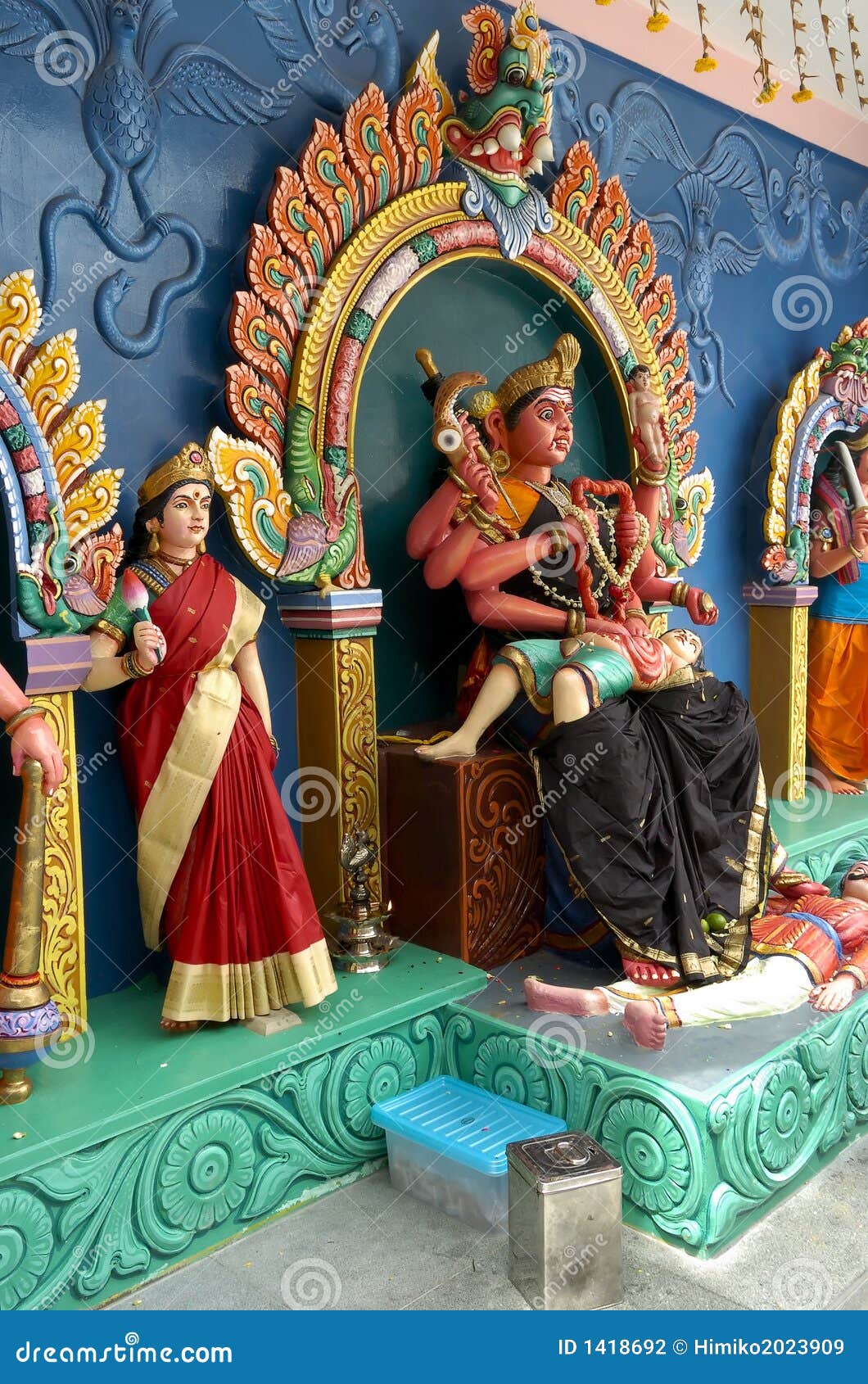 DEITIES SEEN in an INDIAN TEMPLE Stock Photo - Image of hong, indian ...