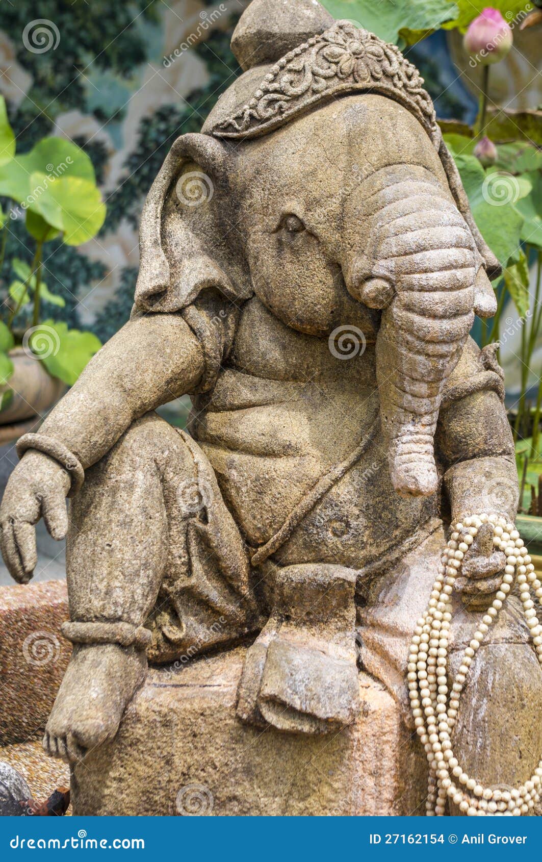 Deity Ganesh in Relaxed Pose Stock Photo - Image of mythology ...